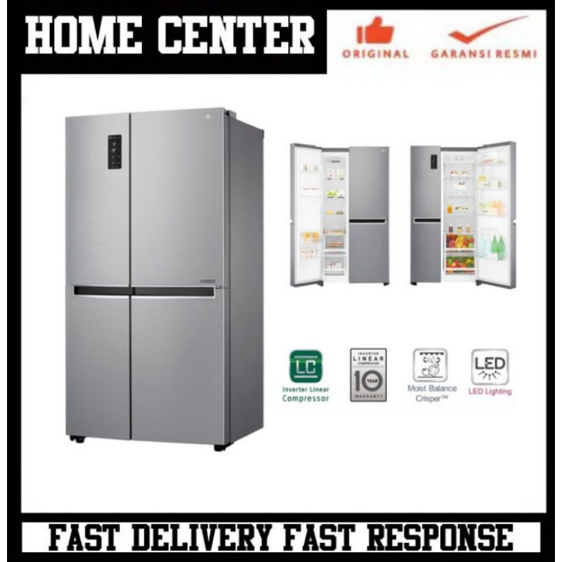 Jual LG REFRIGERATOR GC B247SLUW KULKAS LG INVERTER SIDE BY SIDE 687L | Shopee Indonesia