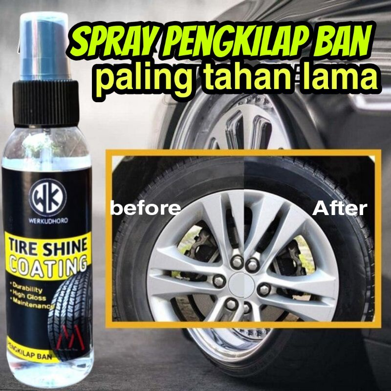 Jual pengkilap ban mobil motor semir ban penghitam pembersih waterless ...