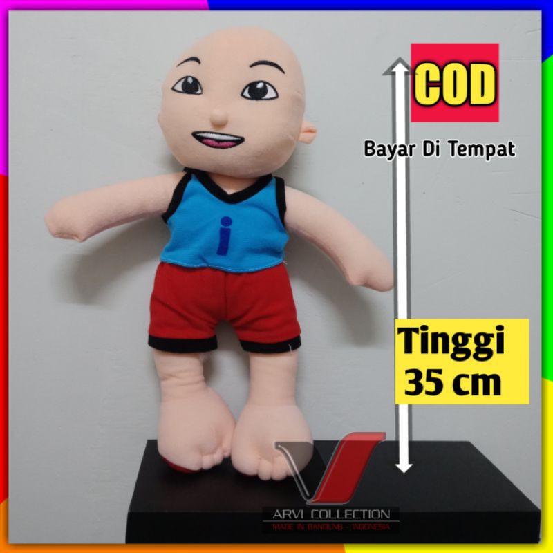 Jual Boneka Upin Ipin tinggi 30cm bahan velboa dari toko boneka arvi collection | Shopee Indonesia