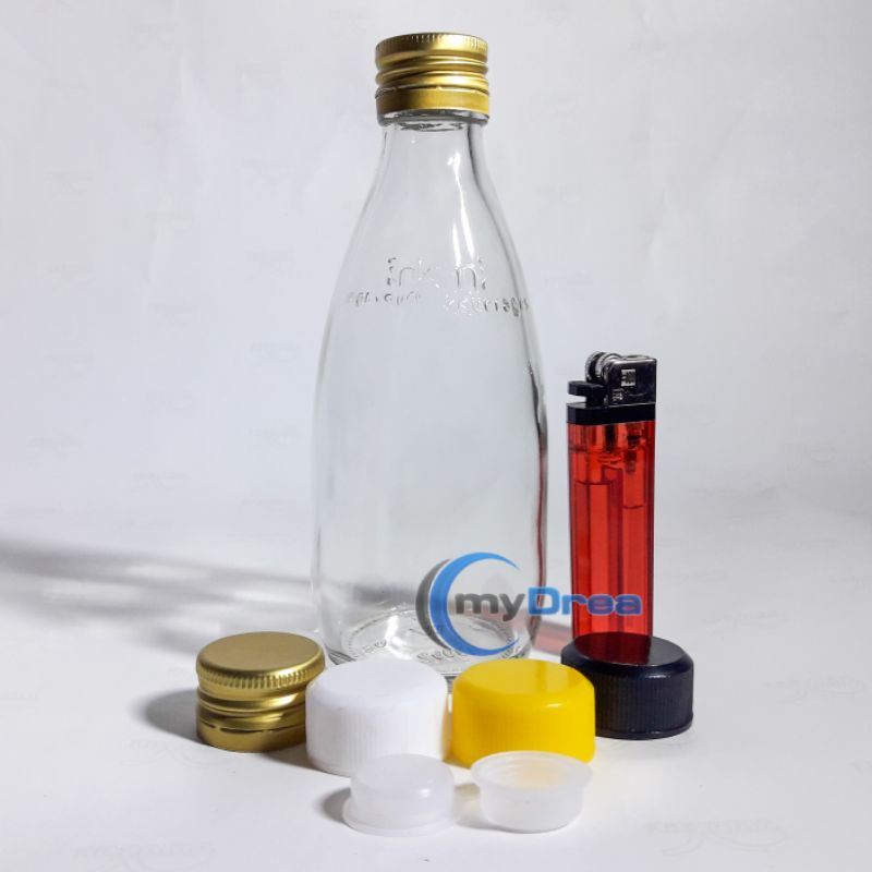 Jual Botol SODA 250ml Kaca Bening Minuman, Susu, Jus, Madu, Jamu ...