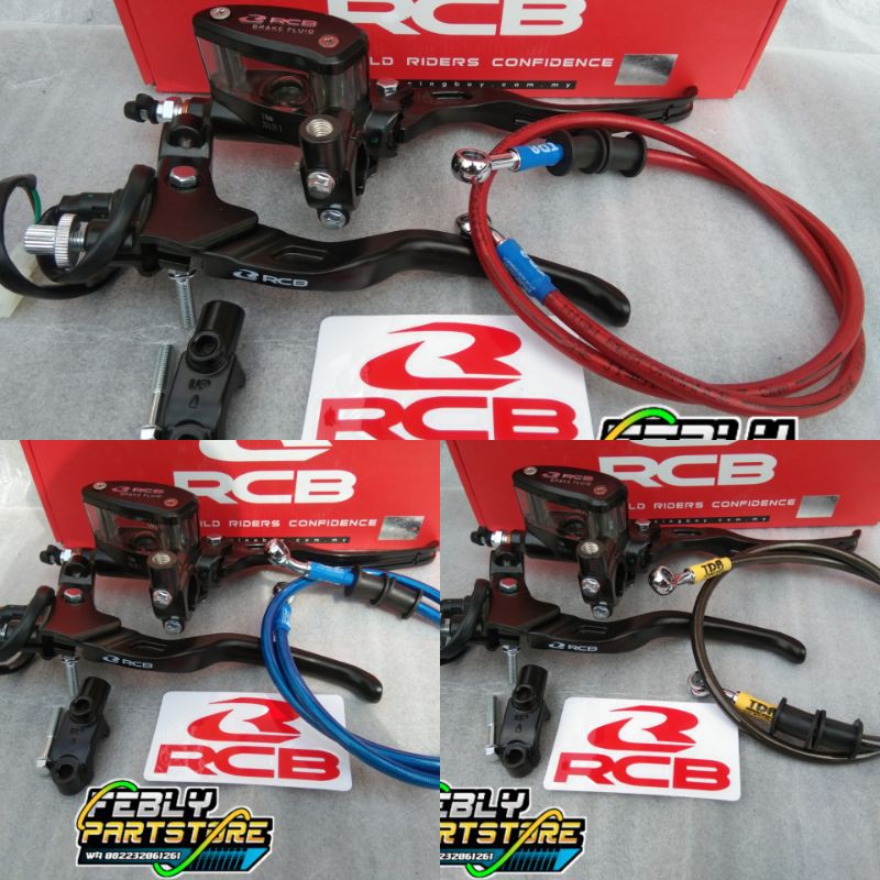 Jual MASTER REM RCB OVAL 14MM SET HANDLE KOPLING RCB ORIGINAL E2 KABEL SLANG REM TDR 90CM DAN ...