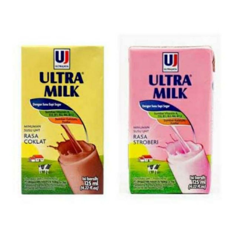 Jual Susu UHT Ultra Milk 125 ml | Shopee Indonesia