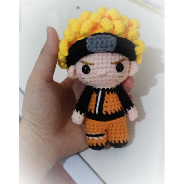Jual naruto kurama sazuke sakura amigurumi keychain boneka rajut ...
