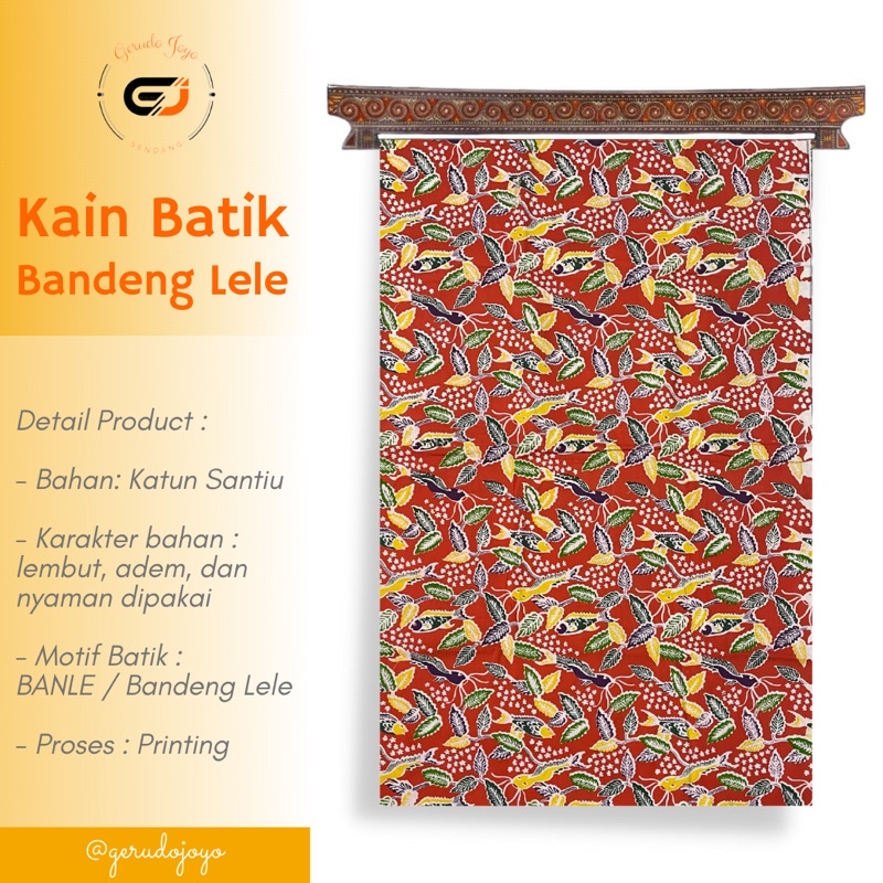 Jual Kain Batik Sendang Motif Bandeng Lele Handmade Batik Tulis / Batik Cap / Batik Printing ...