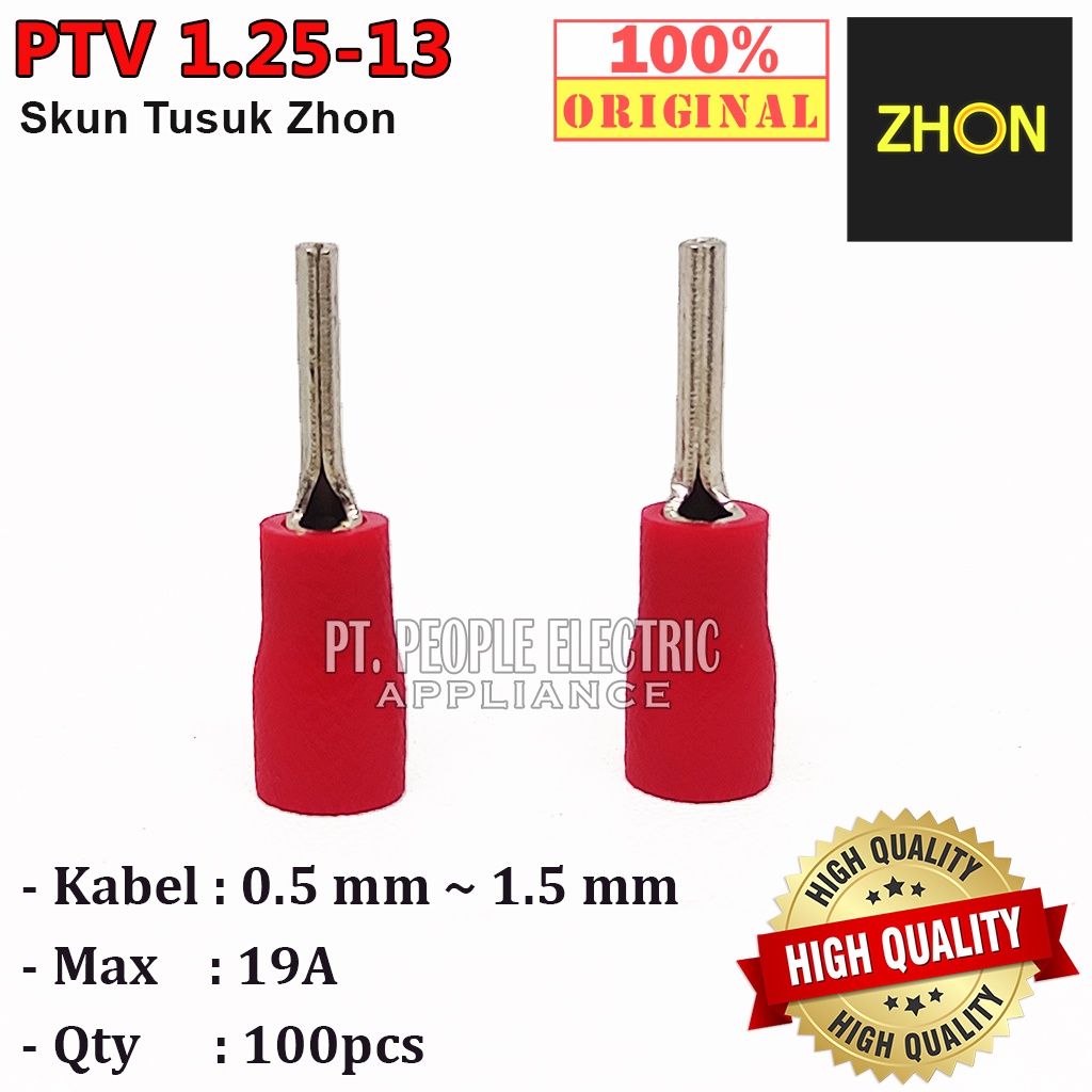 Jual Skun Kabel Pin insulating PTV 1.25-10 MERAH | Shopee Indonesia