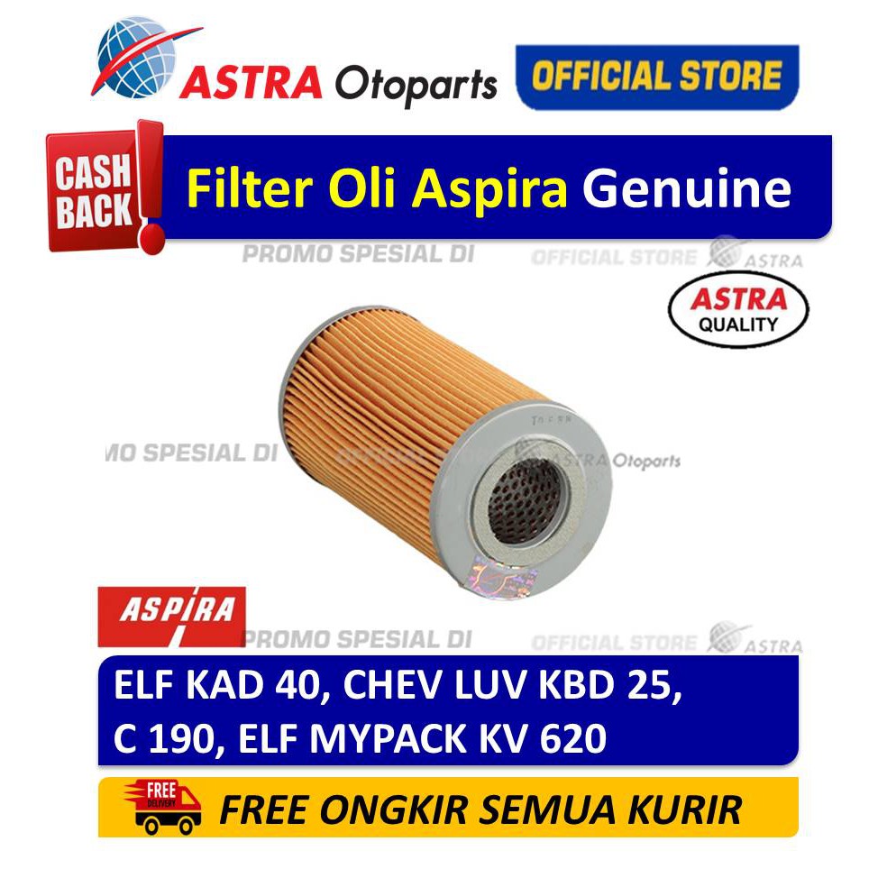 Jual Filter Oli/ Oil Filter Aspira ELF KAD 40, CHEV LUV KBD 25, C 190 ...