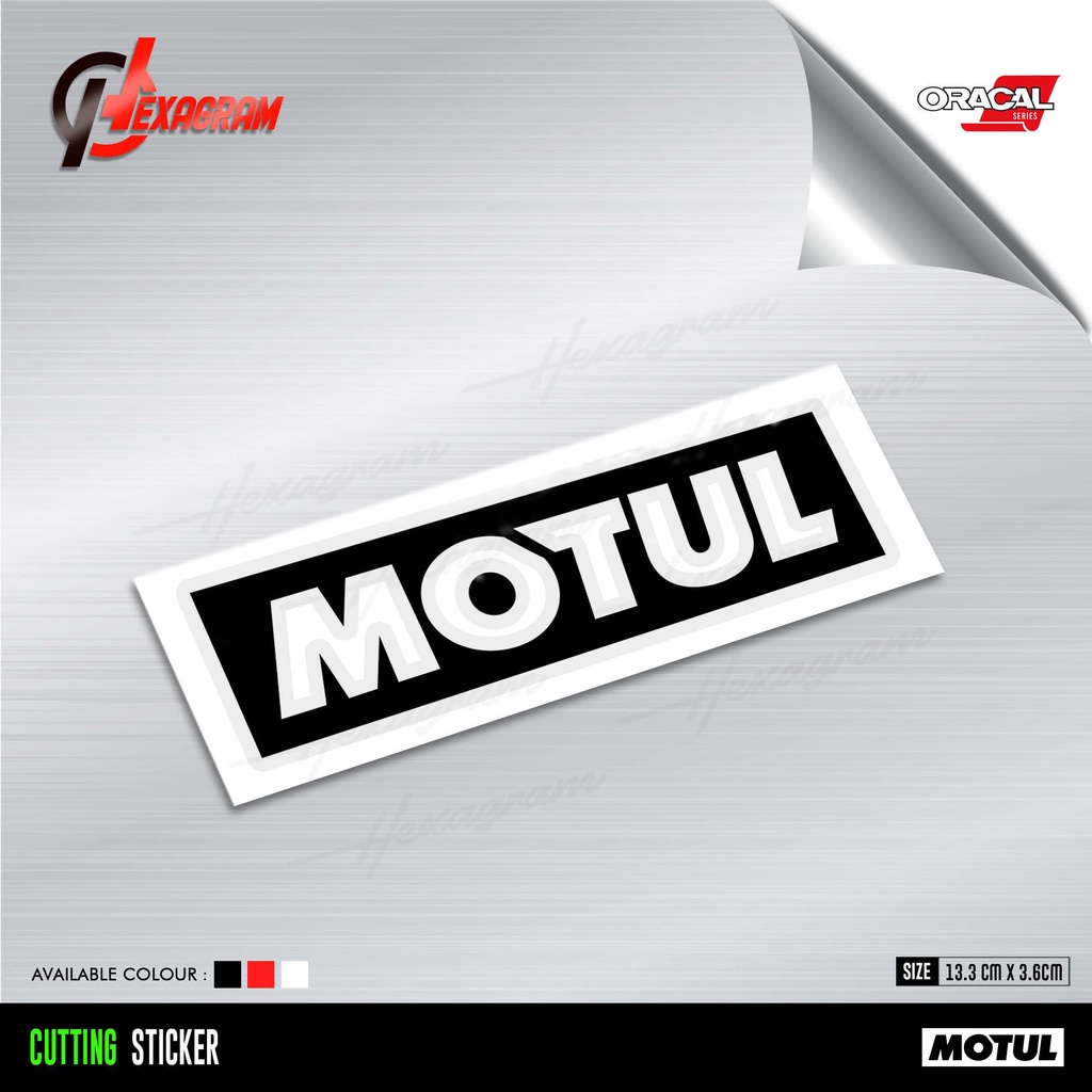 Jual Cutting Sticker MOTUL Logo | Stiker Logo MOTUL | MOTUL 1 warna ...