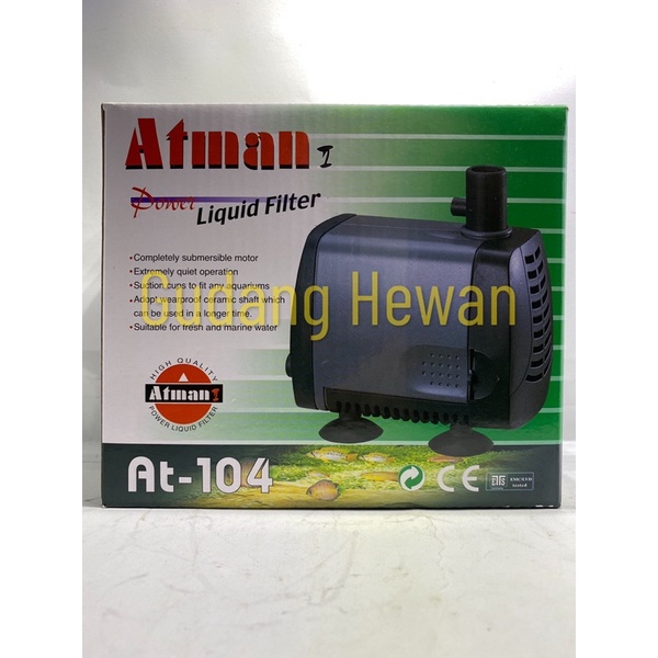 Jual ATMAN 104 - POWER HEAD - POMPA AIR - 38W - 2000 L/H | Shopee Indonesia