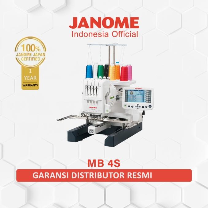 Jual Mesin Bordir JANOME MB-4S 4 Benang MB4S / MB4-S / M-B4S Made In Japan | Shopee Indonesia