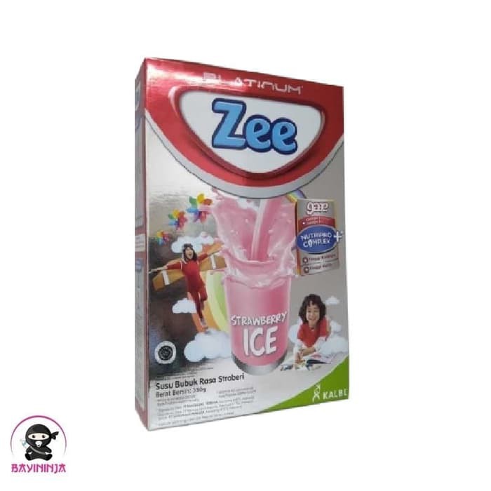 Jual ZEE PLATINUM STRAWBERRY ICE SUSU BOX 350 G | Shopee Indonesia