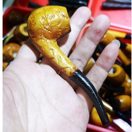 Jual Pipa Rokok Cangklong Kayu Berukir Rasa Gurih Dan Mantap | Shopee ...