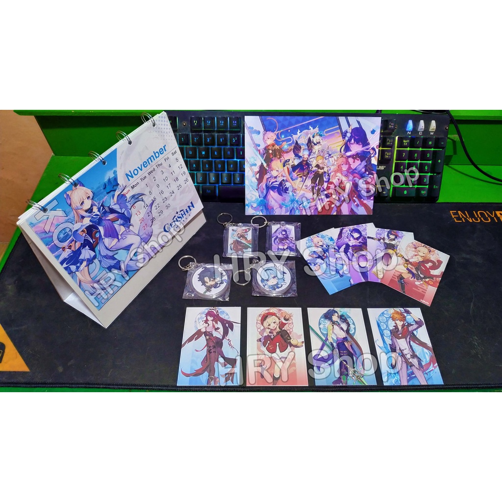 Jual Merchandise Genshin Impact SET1 (GET ALL) HoYoFEST/Koleksi Genshin ...