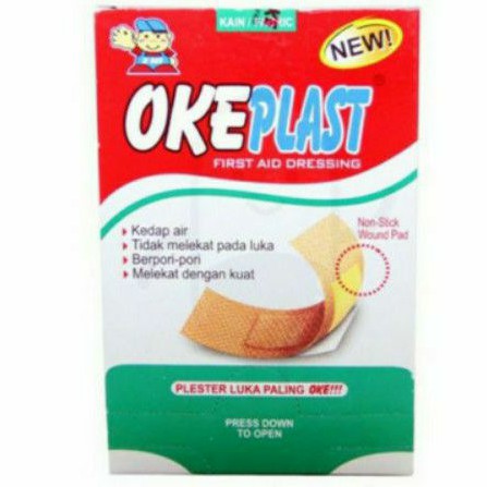 Jual Plester OKE Plast 19 x 64 isi 100 pcs/ plester ok plast isi 100 ...