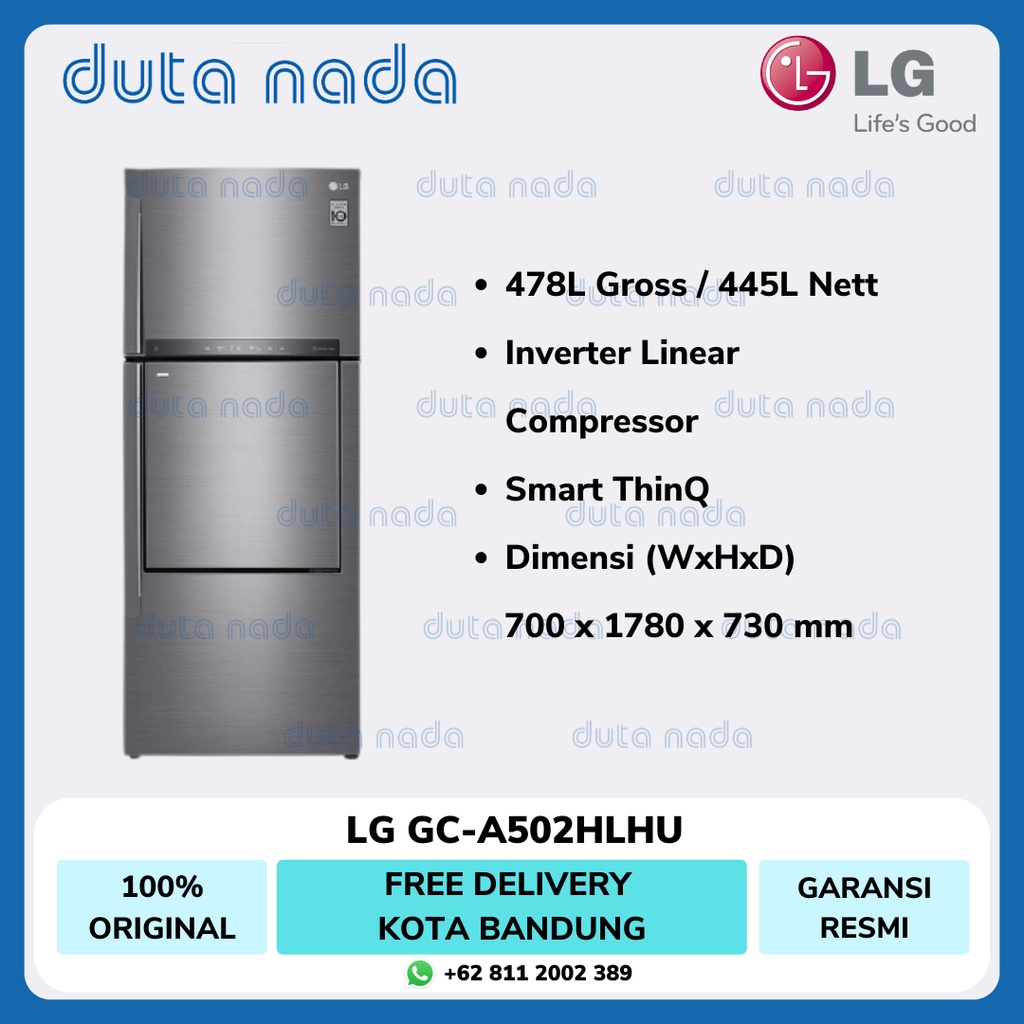 Jual LG Kulkas 2 Pintu GC-A502HLHU | Shopee Indonesia