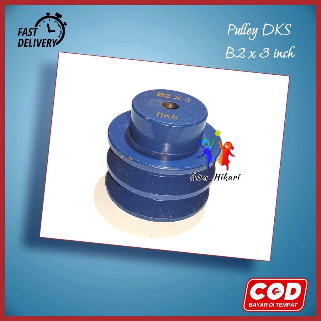 Jual Pulley DKS B2 x 3 inch ( 76 mm ) besi, cor | Shopee Indonesia