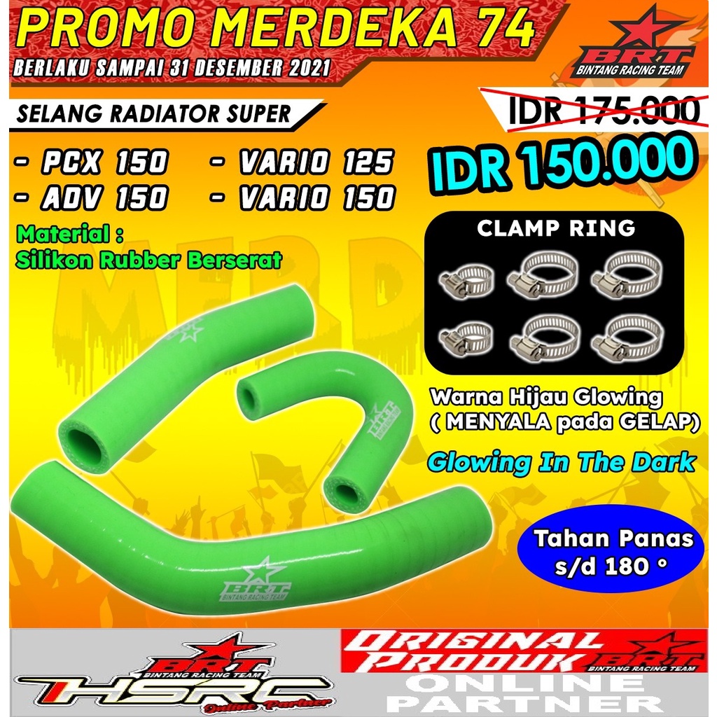 Jual Selang Radiator BRT Honda Vario 125 150 PCX ADV Non ABS Slang Tube ...