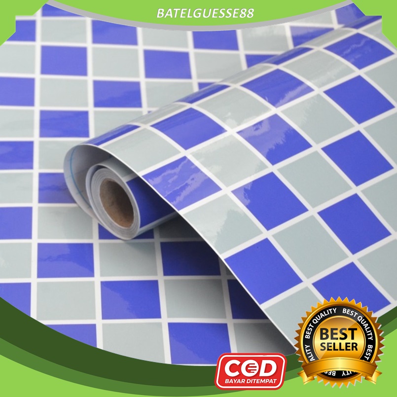 Jual (B88) WALLPAPER DAPUR PREMIUM MOTIF KERAMIK MOZAIK UKURAN 60CM X ...