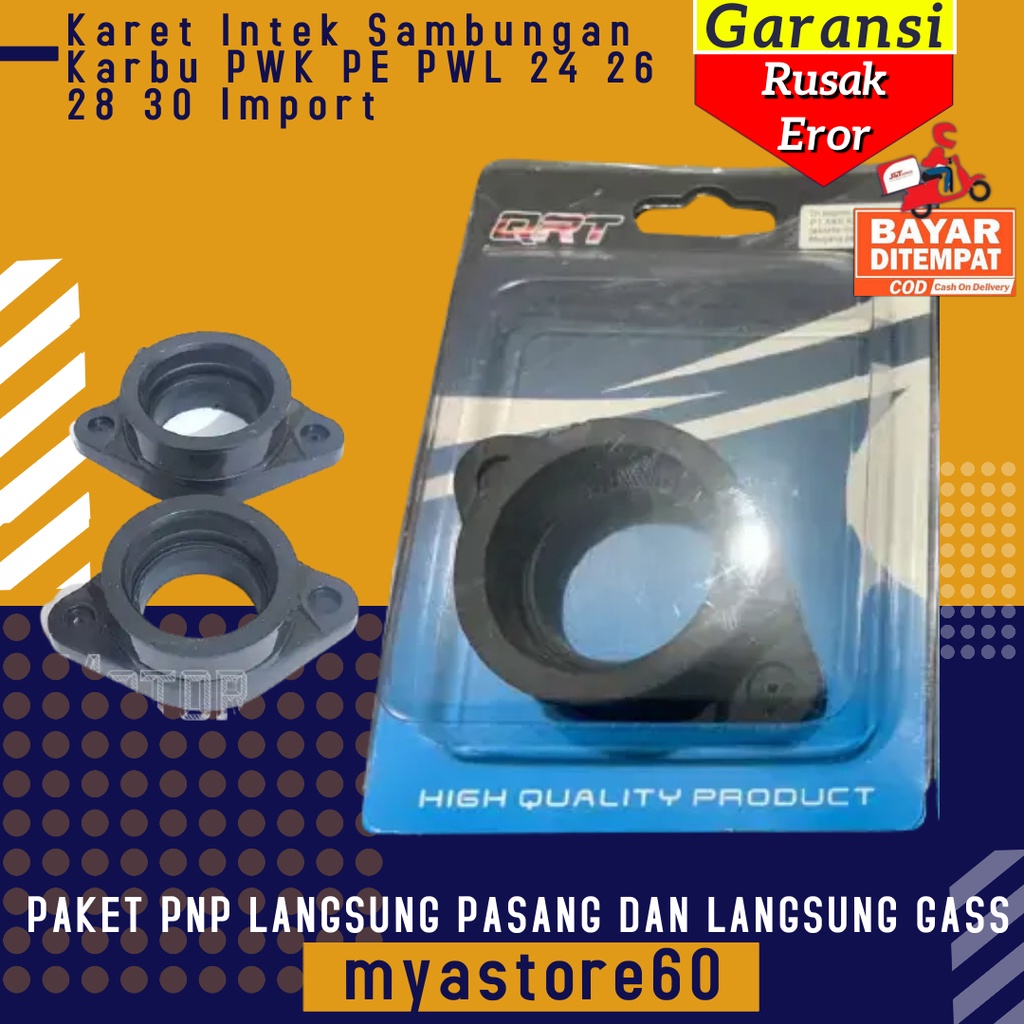 Jual Manipul Manipol Karet Intek Sambungan Karbu PWK PE PWL 24 26 28 30 Import Awet Kuat Manipul ...