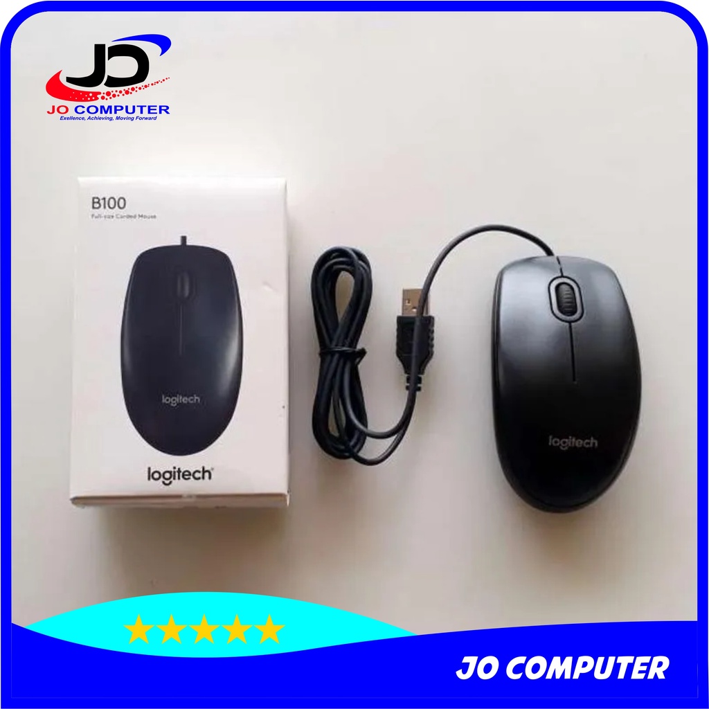 Jual Optical Mouse B100 USB Logitech | Shopee Indonesia