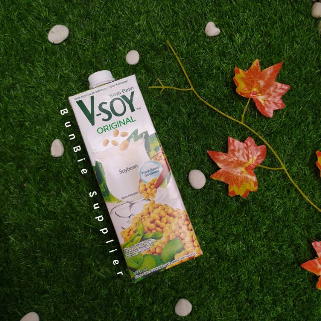 Jual V-Soy Original 1000ml |Vsoy Ori|Susu UHT Kedelai|Soya Bean Milk ...