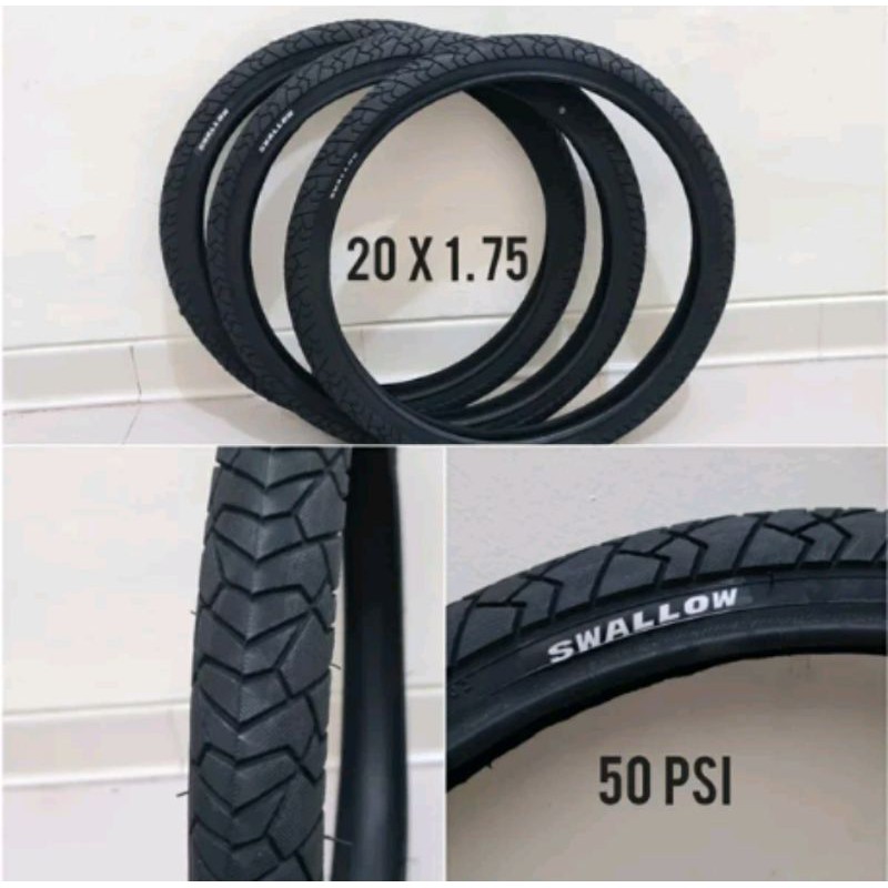 Jual Ban Luar swallow 20 x 1.75 wired. tire untuk bisa sepeda bike seli bmx mini minion | Shopee ...