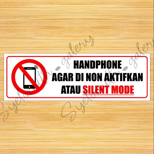 Jual STICKER SILENT HP WATERPROOF - STIKER SILENT MODE | Shopee Indonesia