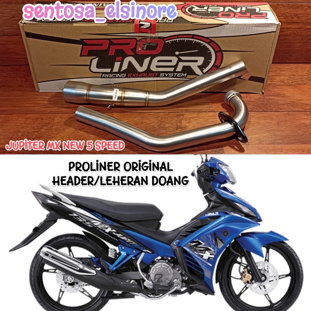 Jual HEADER LEHERAN PIPA KNALPOT JUPITER MX NEW 5 SPEED DIAMETER 50MM ...