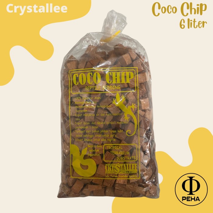 Jual Coco Chip 6 Liter Crystalee Cocochip Alas Kandang Reptil Torto ...