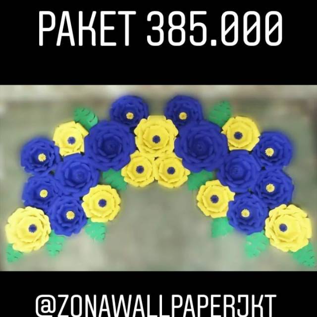 Jual Paket Hiasan Bunga Kertas Backdrop Engagement Tunangan Aqiqah ...