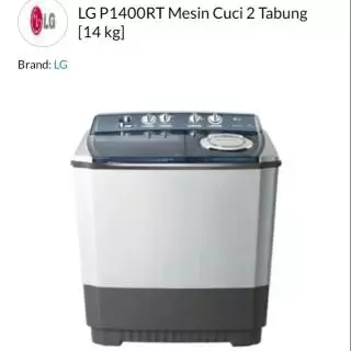 Jual mesin cuci lg 14 kg 2 tabung Harga Terbaik & Termurah Desember ...