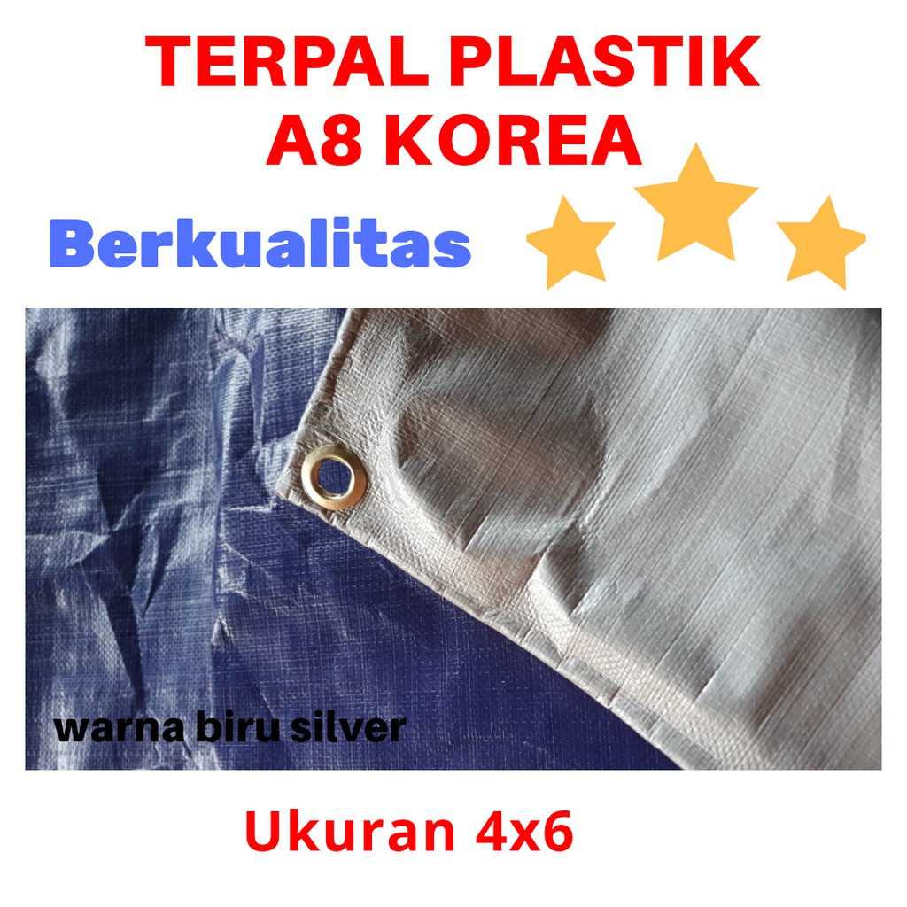 Jual Terpal Plastik A8 Korea Ukuran 4x6 HARGA GROSIR | Shopee Indonesia