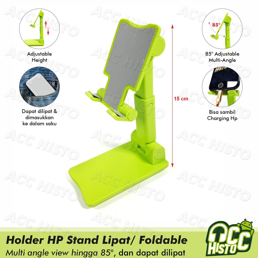 Jual Holder Stand Hp Lipat/ Foldable, Folding Desktop Phone Stand Multi ...