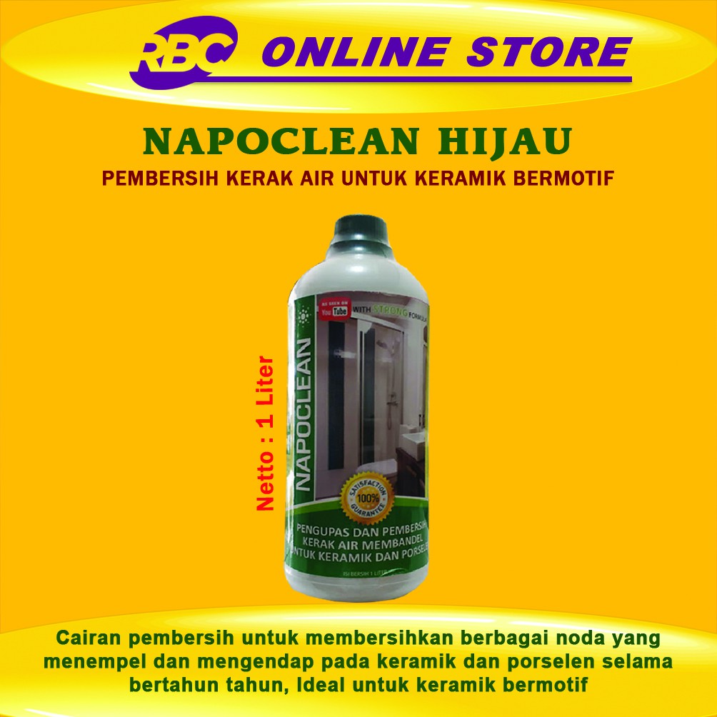 Jual NAPOCLEAN STRONG Pembersih Noda Kerak Air Yang Membandel Untuk ...