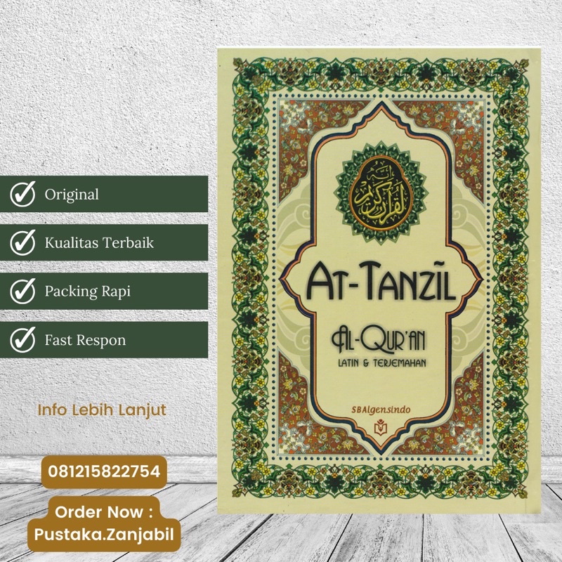 Jual Al Quran AT TANZIL - Terjemah Indonesia Disertai Latin | Shopee ...