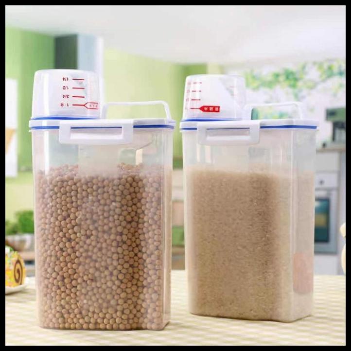Jual [Cod] Toples Tuang Dispenser Beras / Tempat Sereal Tepung Kedap ...