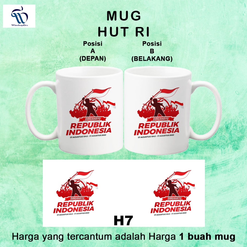 Jual MUG CUSTOM HUT RI / MUG KEMERDEKAAN / MUG 17 AGUSTUS (MUG STANDAR ...