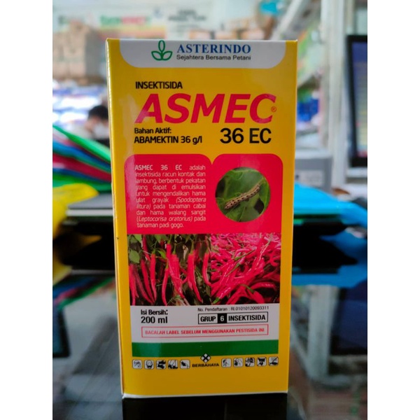 Jual Insektisida Asmec 36EC 200ml bahan aktif abamektin 36g | Shopee Indonesia