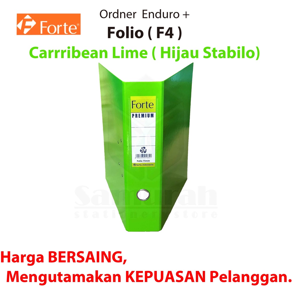 Jual Ordner Forte Premium Enduro + Laminasi Ukuran Folio / F4 Punggung ...
