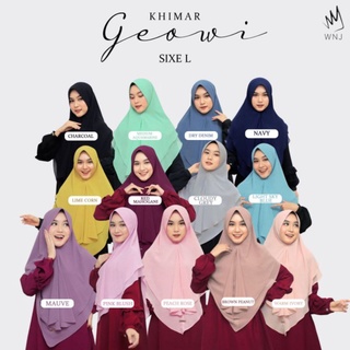 Jual Khimar Geowi By Wanoja Hijab WNJ Kerudung Wanita Muslim Branded ...