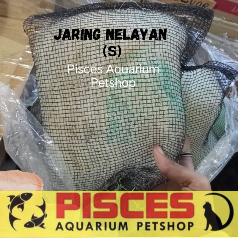 Jual Jaring nelayan media filter kolam atau aquarium ukuran S | Shopee ...
