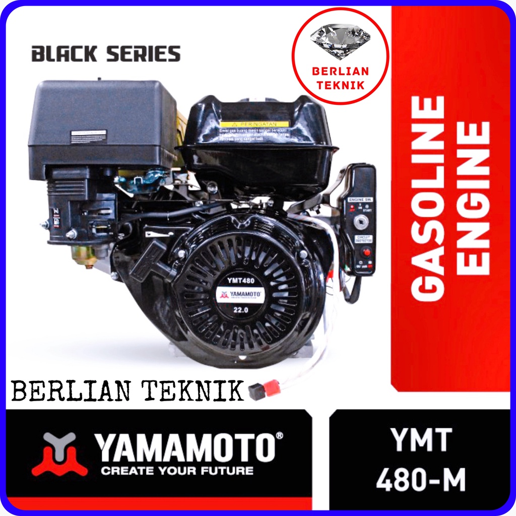 Jual Mesin Penggerak Bensin Engine Gasoline Yamamoto YMT 480 / 25 HP Starter | Shopee Indonesia