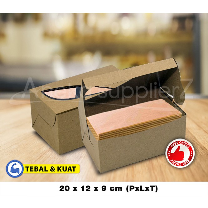 Jual Box Kue - Cake Box - Dus Kue - Kotak Kue mika | 20x12x9 cm ...