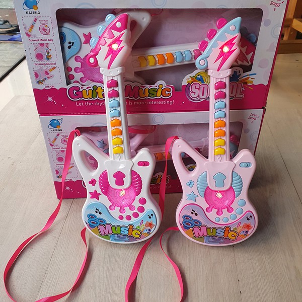Jual MAINAN ANAK GITAR MUSIK ANAK ELECTRIK GUITAR MUSIC CARTOON ...