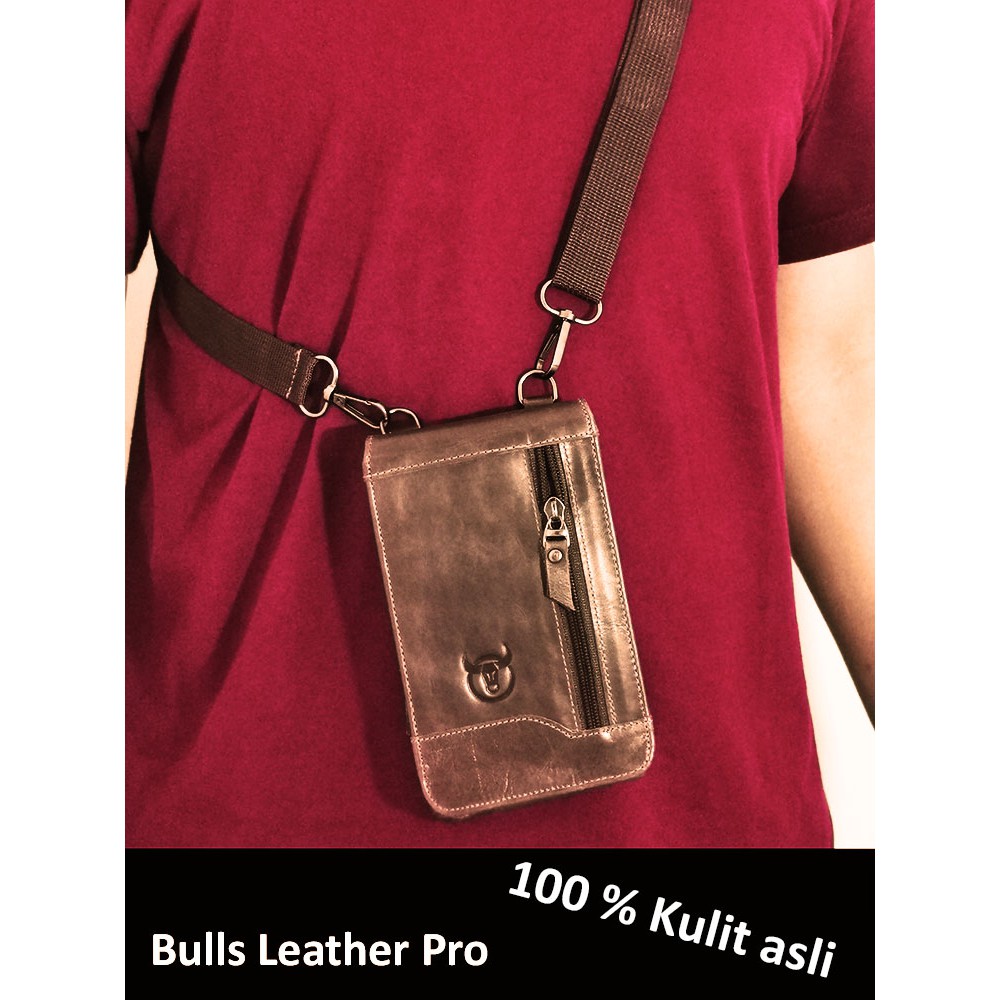 Jual Dompet HP pinggang kulit asli premium | Shopee Indonesia