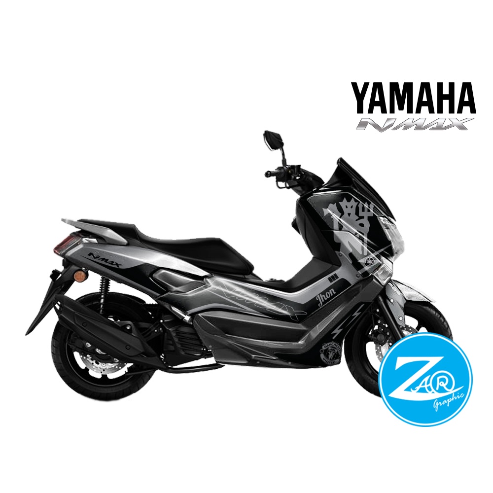 Jual DECAL STICKER YAMAHA NMAX MANCESTER UNITED GRAY FULL BODY | Shopee ...