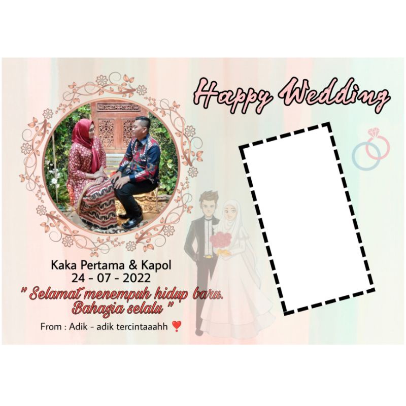 Jual Frame / bingkai ukuran 5R untuk wedding, ultah, kado teman/sodara ...