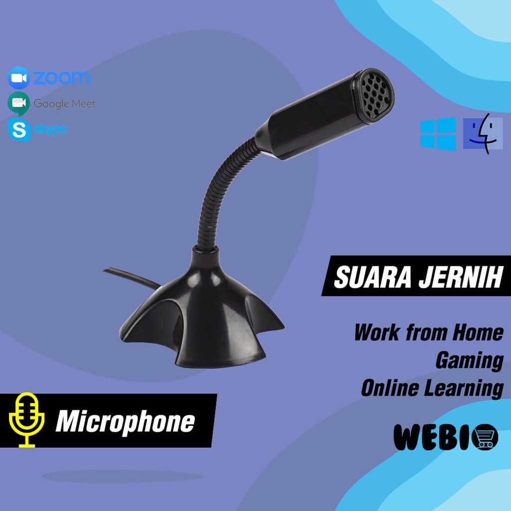 Jual Mic U03 Microphone USB Mini Microfon Kabel Mikrofon PC Mik ...