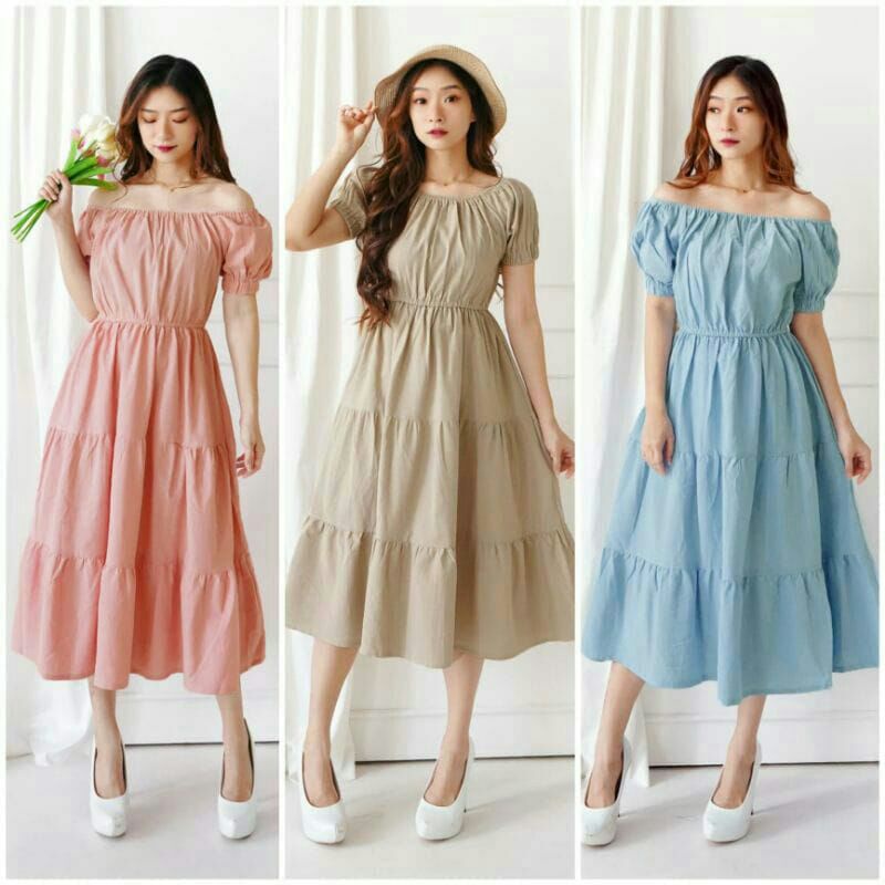 Jual Baju Sabrina | Dress GRETA Korean Style Big Size | Baju Wanita ...