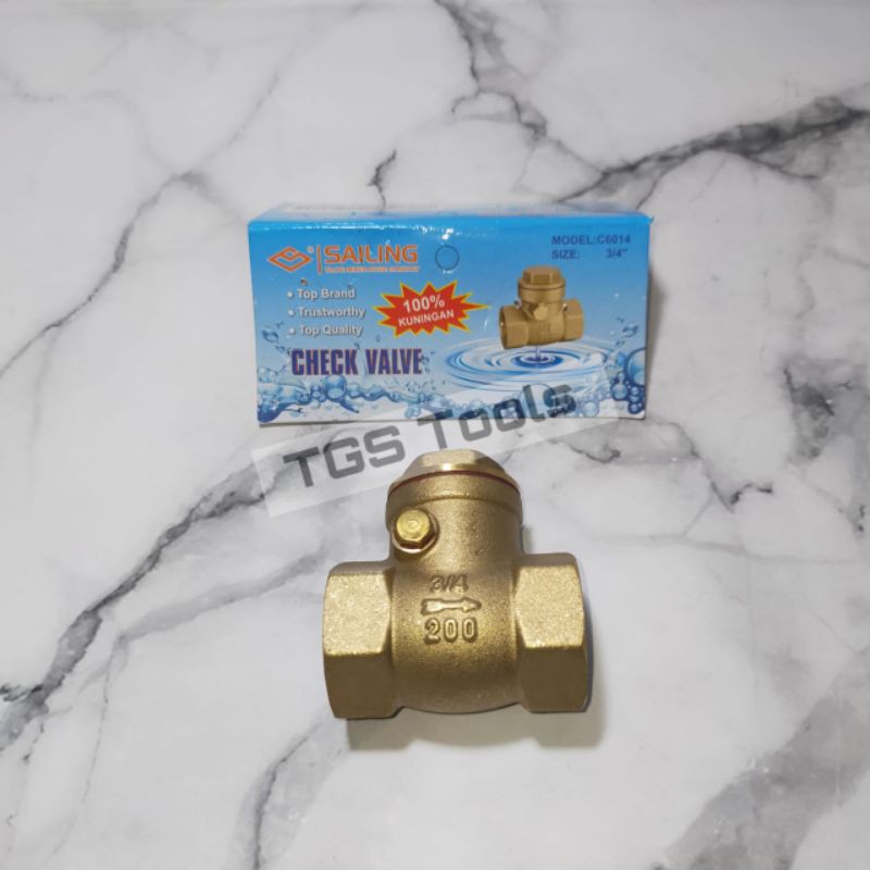 Jual Check Valve 3/4 inch - Klep Tabok - SWING CHECK VALVE - Onda ...