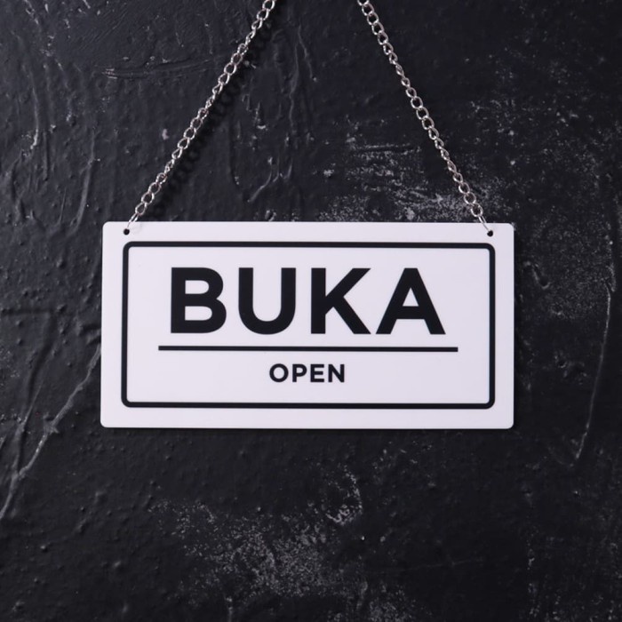 Jual Otello - Open Closed 18 x 9 cm | Akrilik Rectangle Sign Board ...